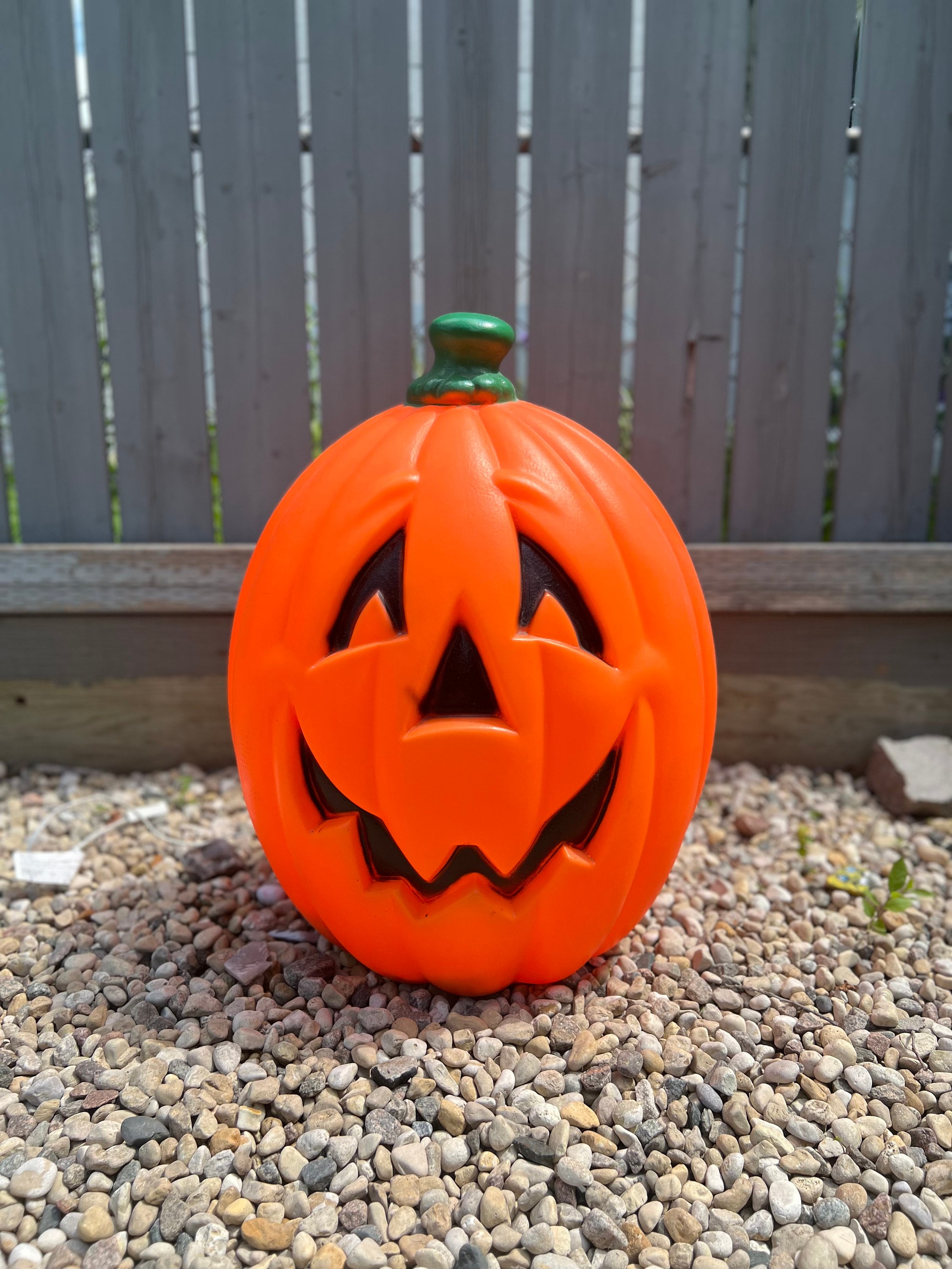 Pumpkin Blow Mold, Halloween Decoration, Vintage Blowmold, Yard Decor ...