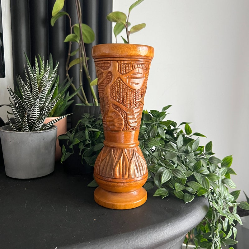 Rustic Wood Vase - Etsy