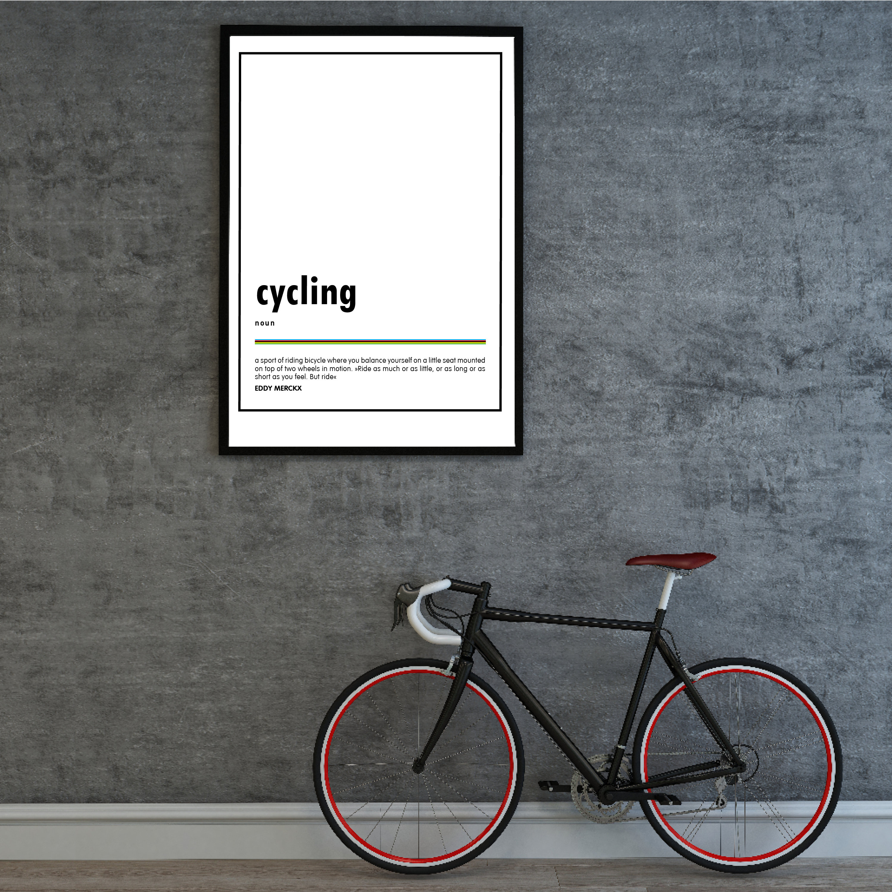 Cycling Poster in Different Sizes, Memory and Gift Idea for Road ...