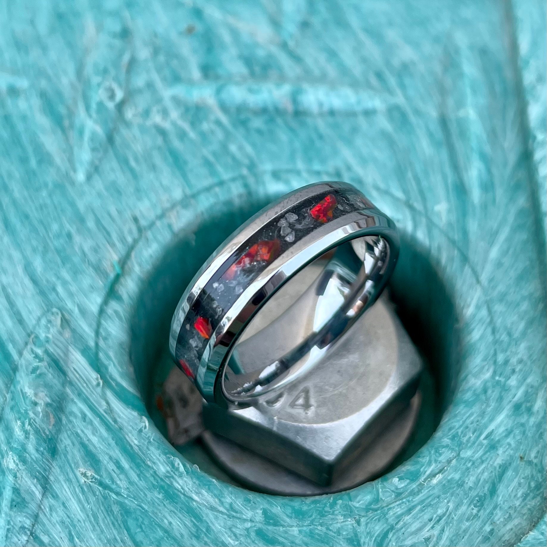Utah Utes Ring Inlay Ring Tungsten Ring Jewelry for Men - Etsy
