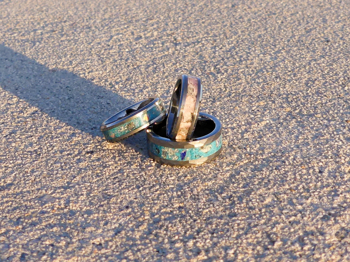 Hidden Glow Glow Ring Inlay Ring Tungsten Ring Jewelry - Etsy