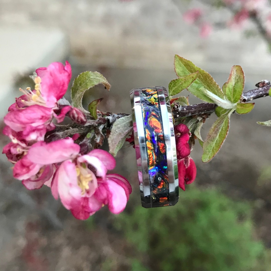 Utah Lakes - Inlay Ring, Tungsten, Jewelry for Men, Jewelry for Women ...