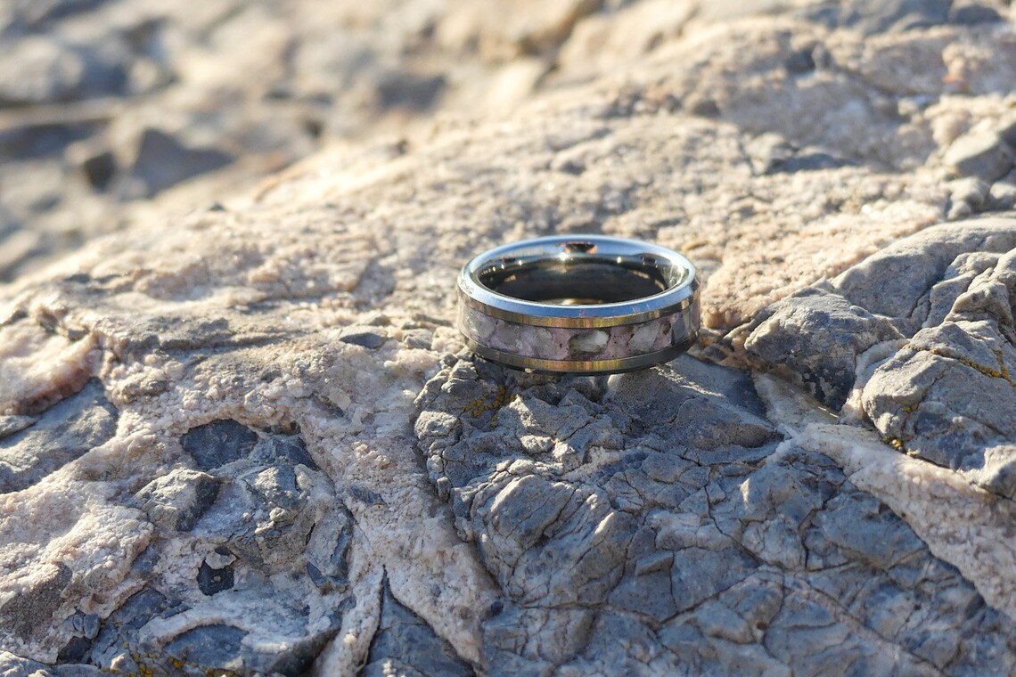 Hidden Glow Glow Ring Inlay Ring Tungsten Ring Jewelry - Etsy