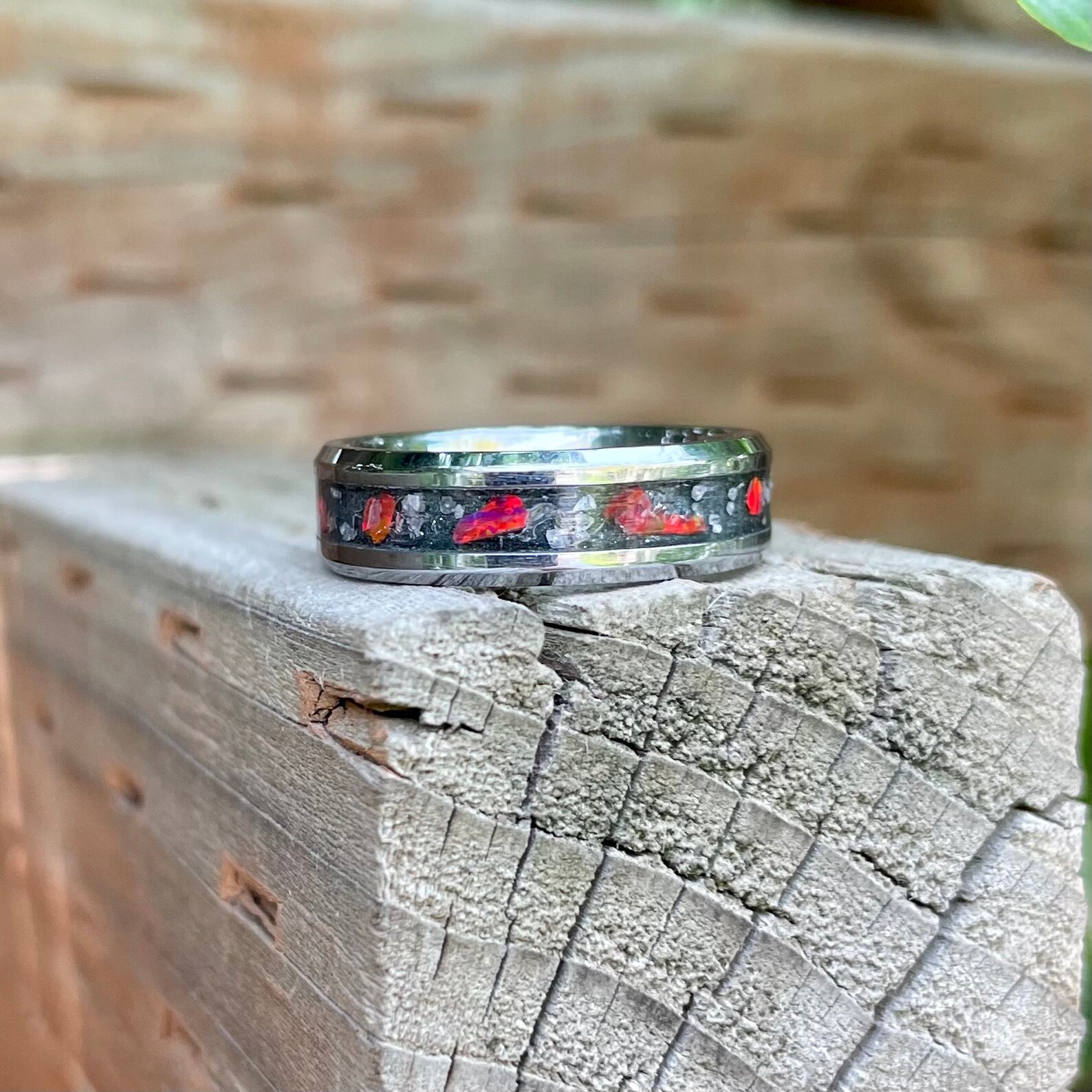 Utah Utes Ring- Inlay Ring, Tungsten Ring, Jewelry for Men, Jewelry for ...