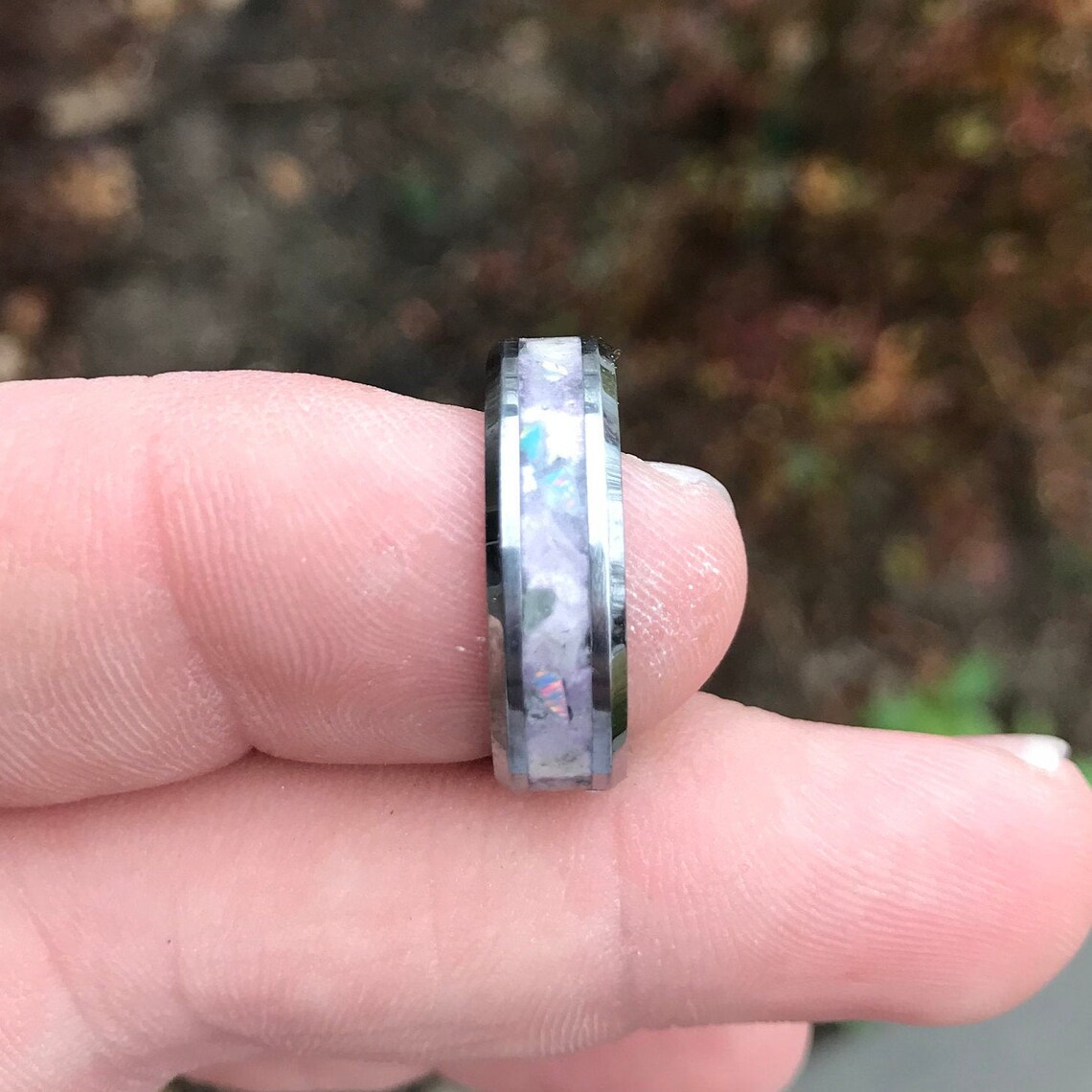 Hidden Glow Glow Ring Inlay Ring Tungsten Ring Jewelry - Etsy