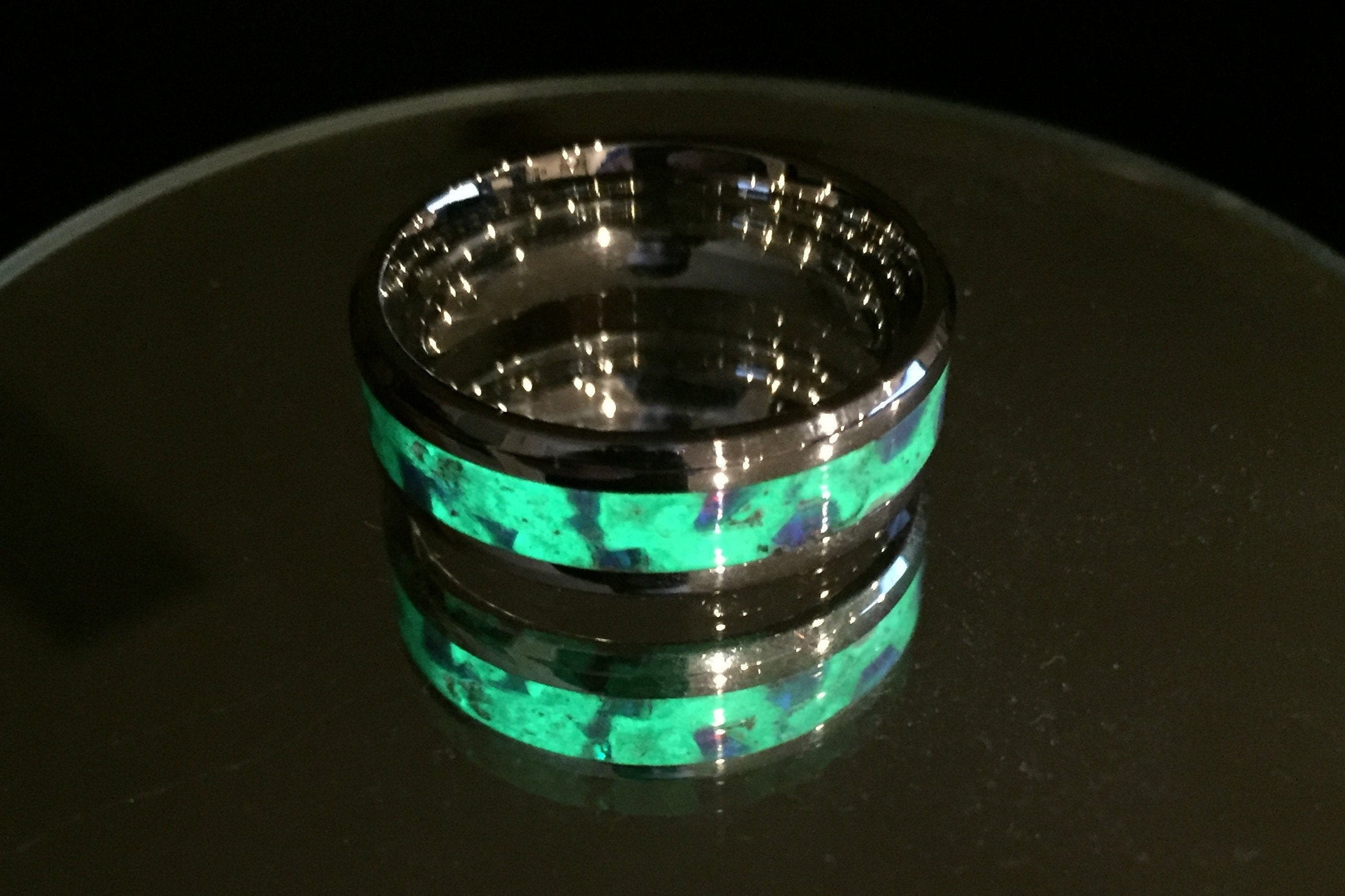 Hulk Ring Glow Ring Inlay Ring Tungsten Jewelry for Men - Etsy