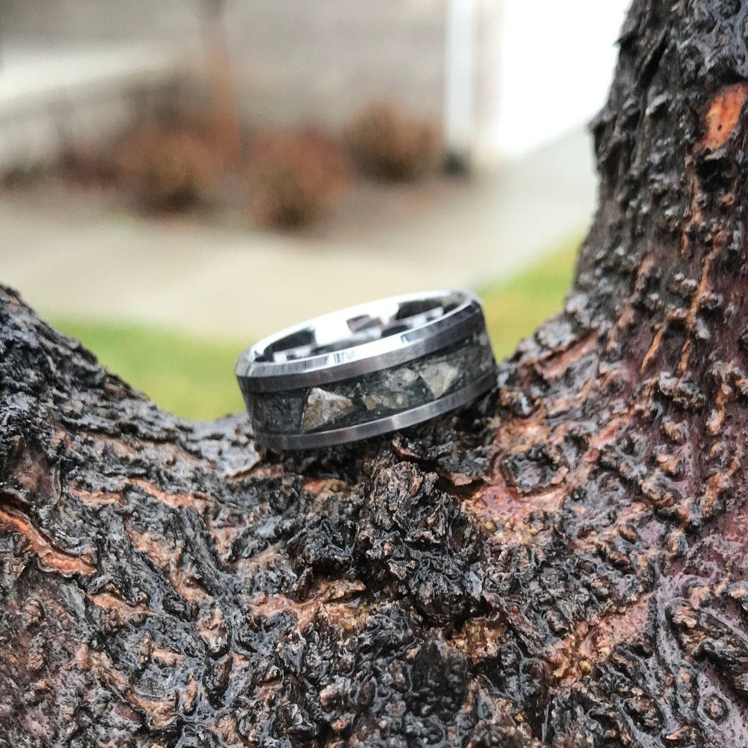 Interstellar Voyager - Glow Ring, Inlay Ring, Tungsten Ring, Jewelry ...