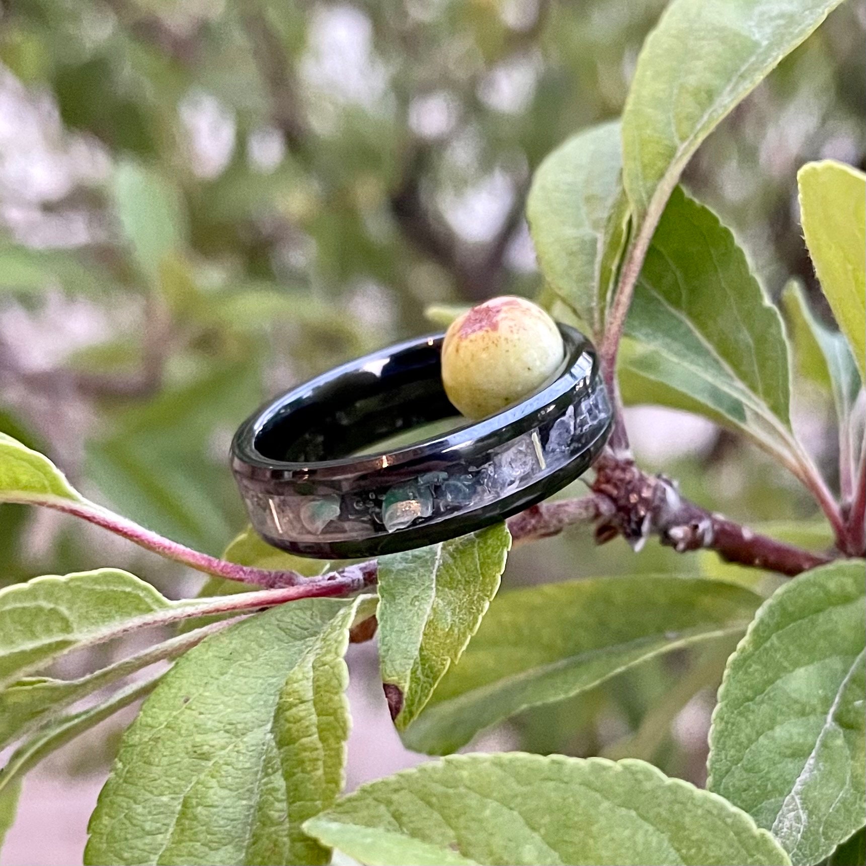 Children's Ring Tungsten Ring Birthstone Ring Divided - Etsy