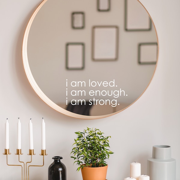 Vanity Mirror Decal - Etsy