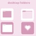 Pink Ios Desktop Wallpapers App Icons Desktop Folders - Etsy