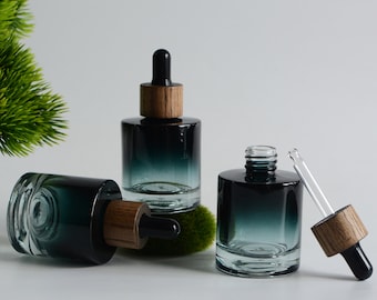 1-200pcs 20ml 30ml Matte White Glass Oil Dropper Bottle for Essential ...