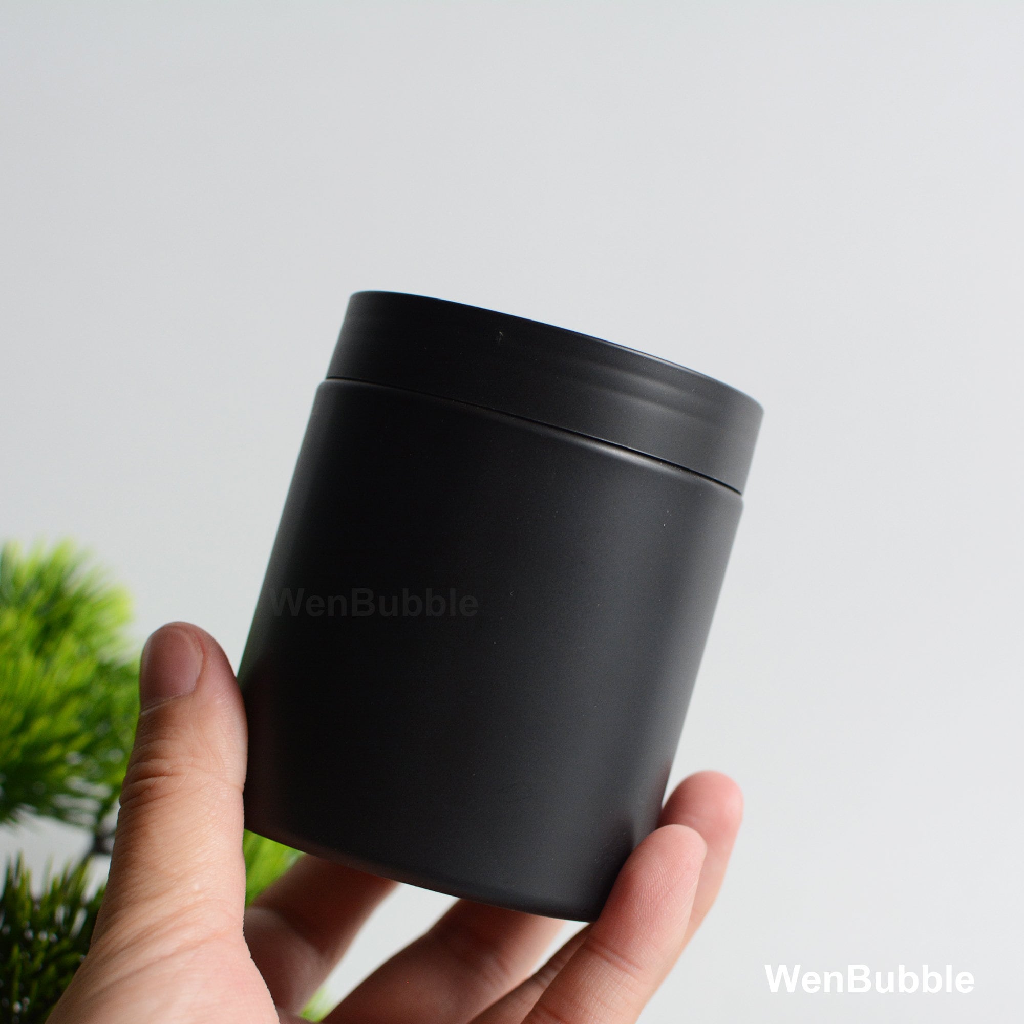 1-500pcs 4oz 5oz 7oz 8oz Empty Matte Black Cosmetic Cream Jar Container ...