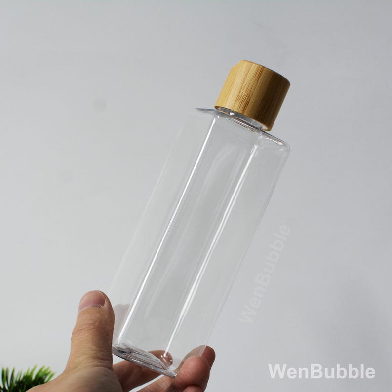 1-100pcs 250ml 8oz Clear White Square Plastic Lotion Soap Dispenser ...