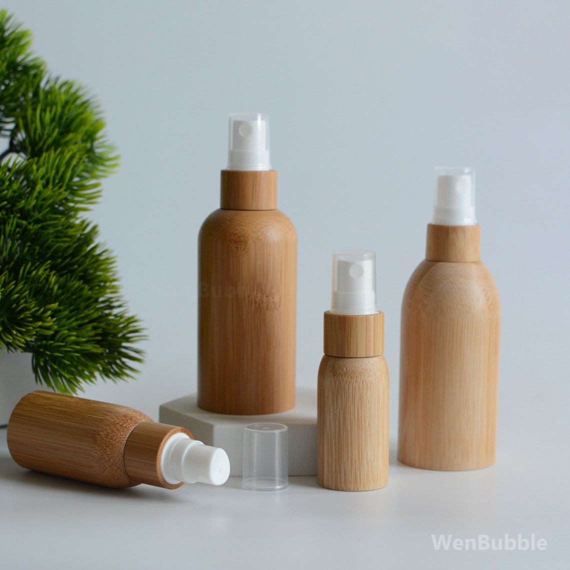 1-200pcs 15ml 30ml 50ml 100ml Eco Friendly Natural Bamboo Spray Bottles ...