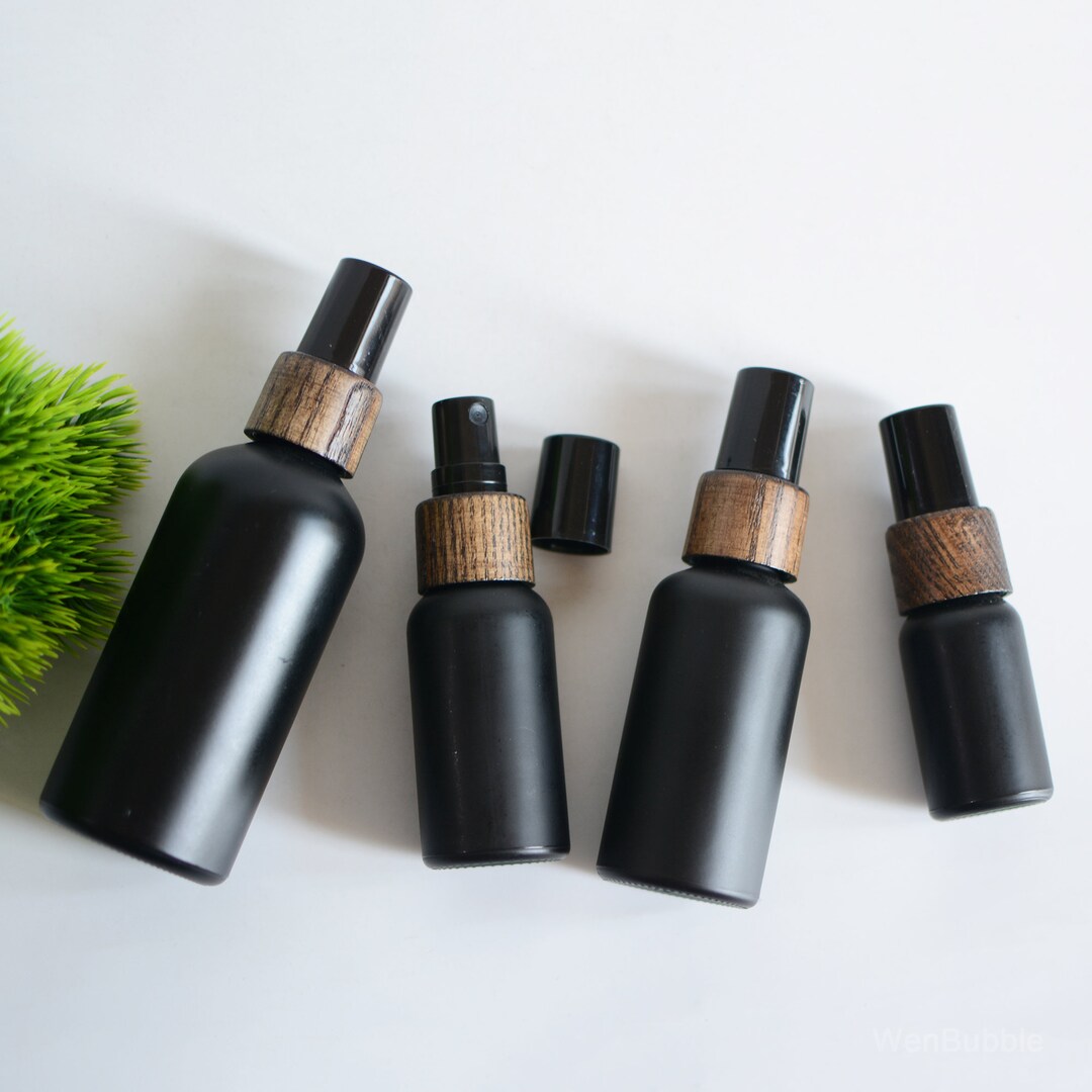 1-200pcs 15ml 30ml 50ml 100ml Natural Black Wooden Fine Mist Spray ...