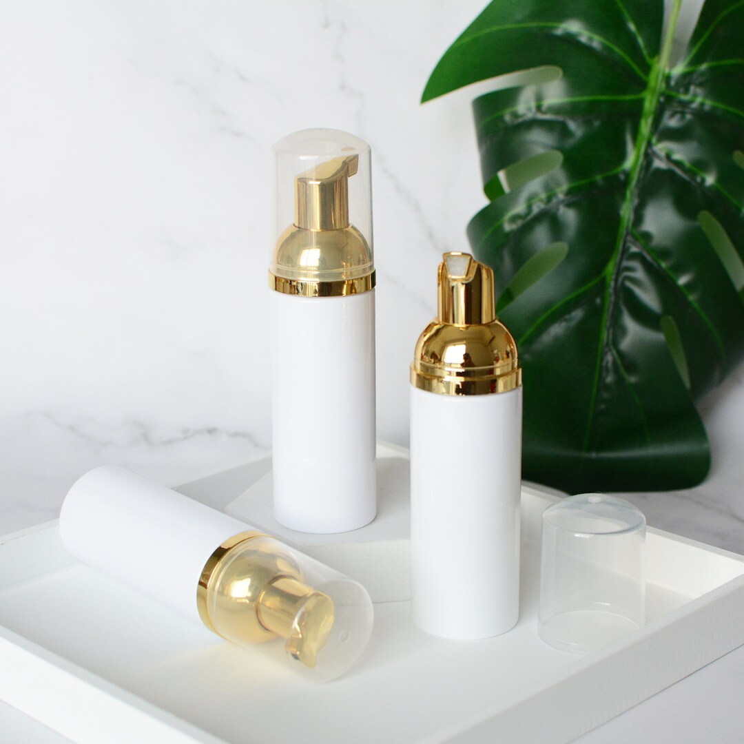 30ml 50ml 80ml 100ml Gold Lash Foaming Pump Bottles, Facial Cleanser ...