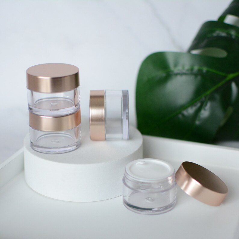 15g Matte Rose Gold Cream Jar Container Facial Treatment | Etsy