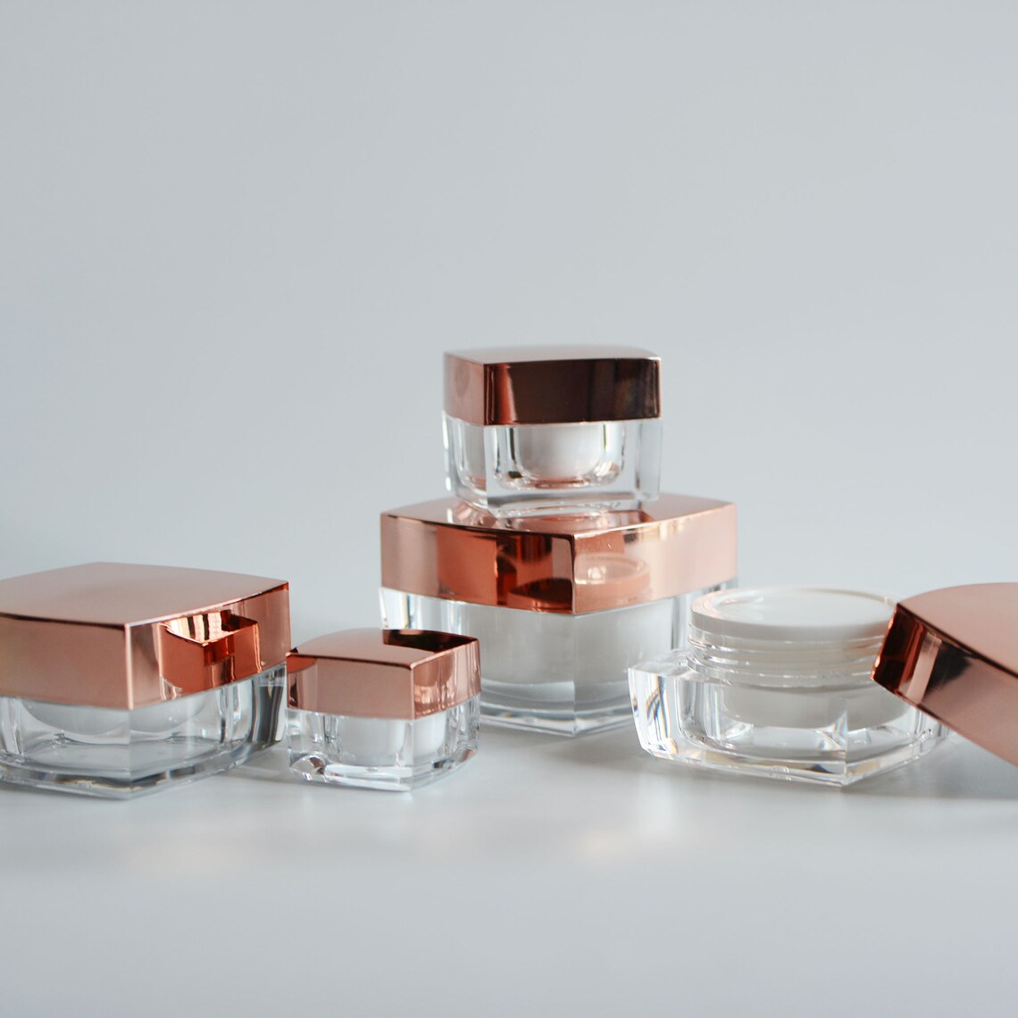 5g 15g 30g 50g Shiny ABS Square Cream Jar Container Plastic - Etsy