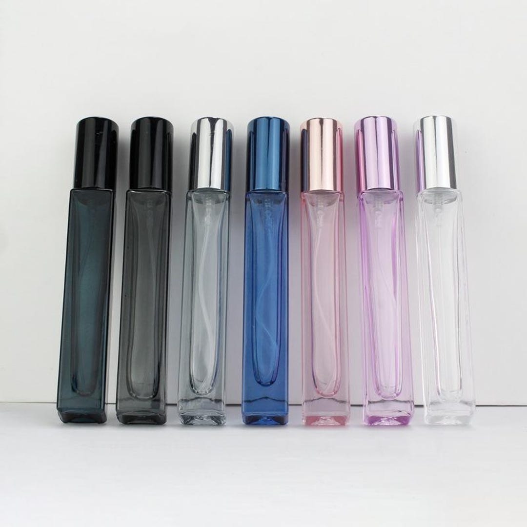 10-200pcs 10ml Square Luxury Glass Aroma Scents Perfume Bottle, Travel ...