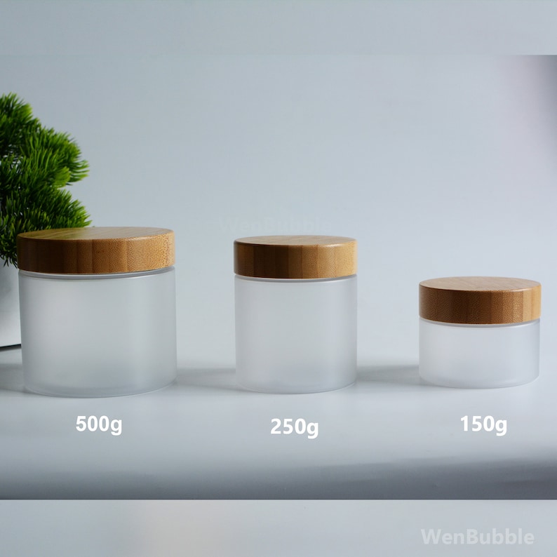 1-100px 5oz 8oz 150g 250g 500g Plastic Cosmetic Frosted Cream Jar ...