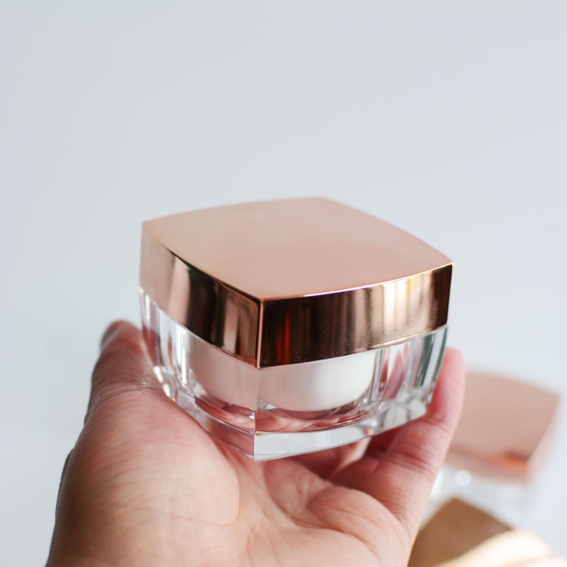 5g 15g 30g 50g Shiny ABS Square Cream Jar Container Plastic - Etsy