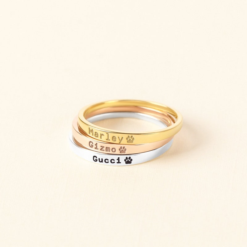 Dog Memorial Ring - Etsy