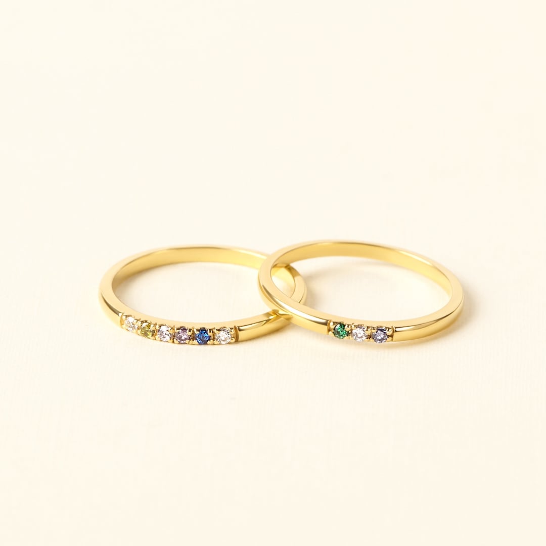 Birthstone Mom Ring, Kids Birthstones Jewelry, Ring With Birth Stones ...