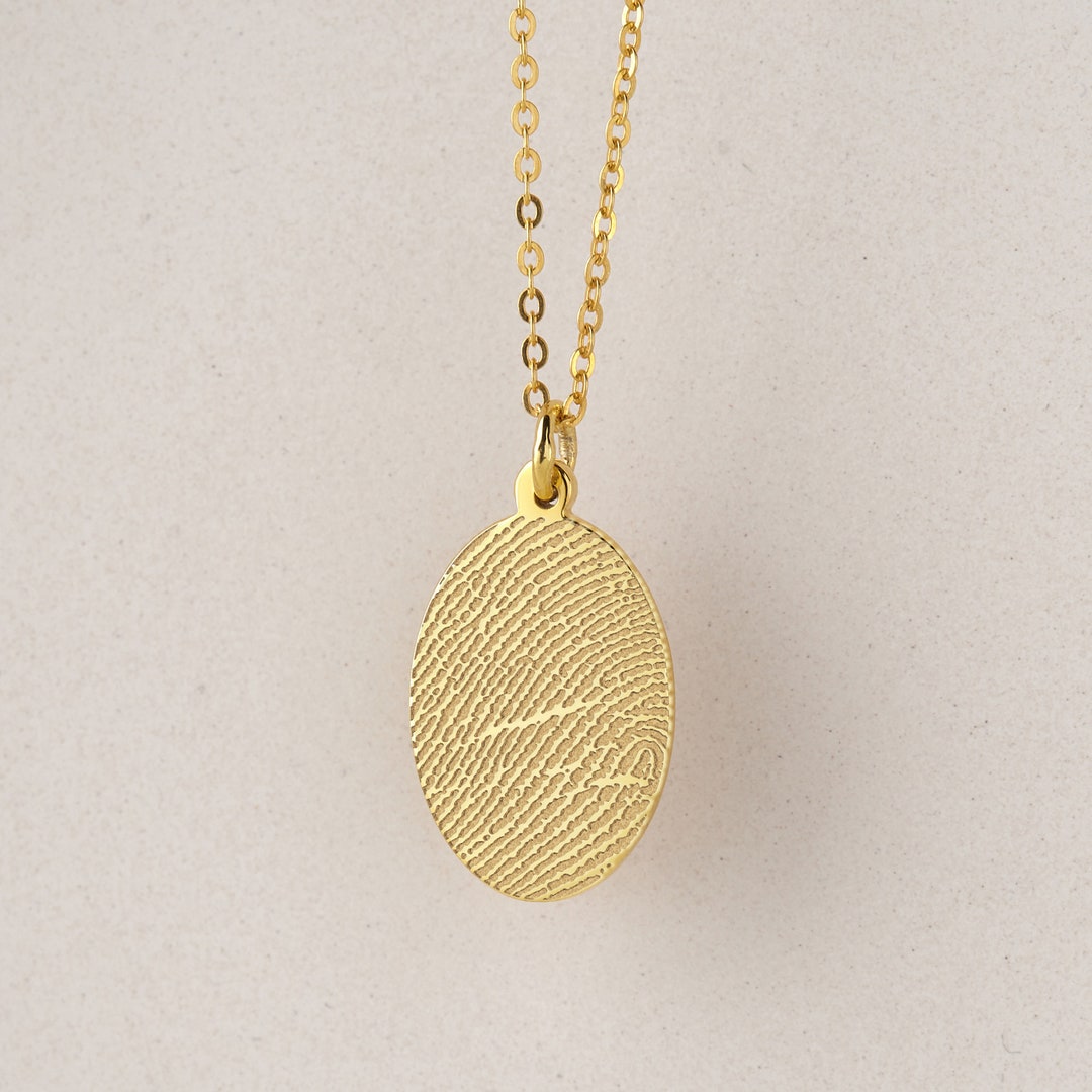 Fingerprint Jewelry, Thumbprint Necklace, Grief Jewelry, Sympathy ...