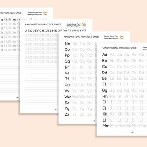 Back to School Neat Handwriting Practice Sheets, Printable Handwriting ...