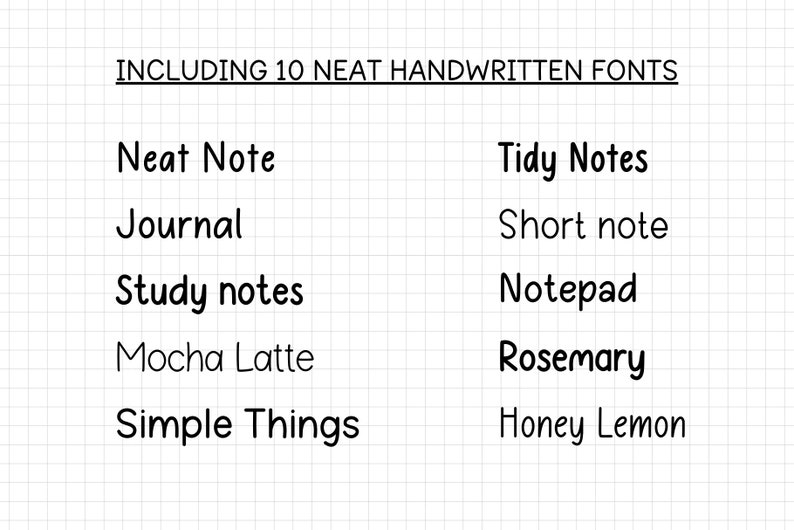 10 Font Bundle Handwritten Fonts, Neat Handwritten Font, Neat ...