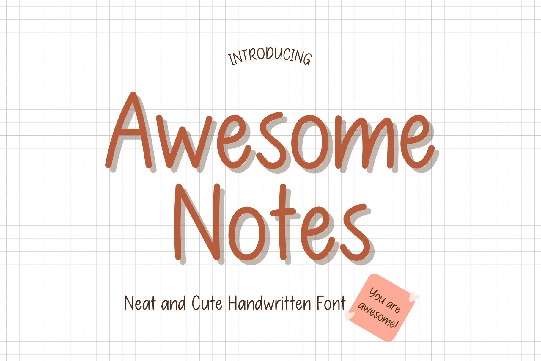 Mini Font Bundle, 4 Neat Handwritten Font, Neat Handwriting Font ...