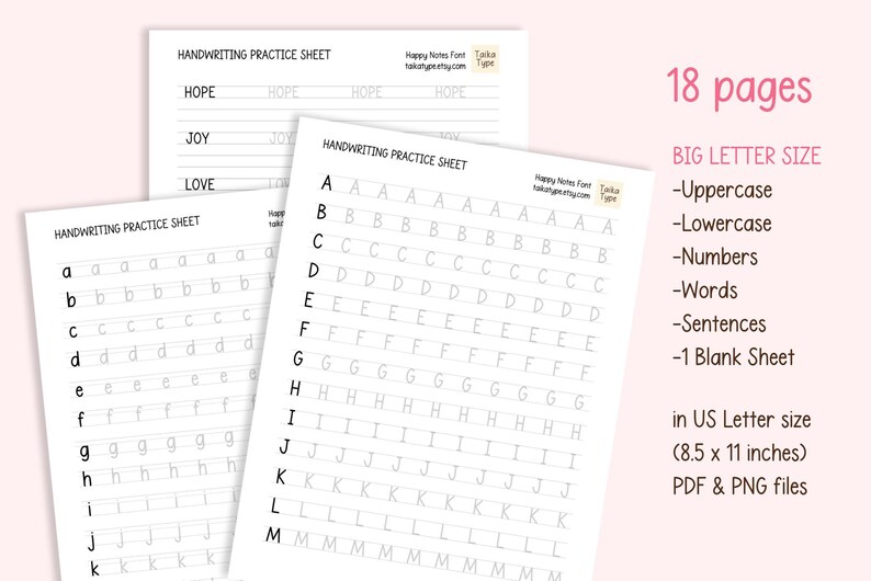 Neat Handwriting Practice Sheets, Printable Handwriting Worksheets ...