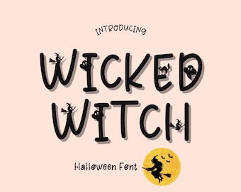 Witch Font, Halloween Font, Cricut Font, Spooky Font, Fonts for Cricut ...