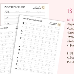 Neat Handwriting Practice Sheets, Printable Handwriting Worksheets ...