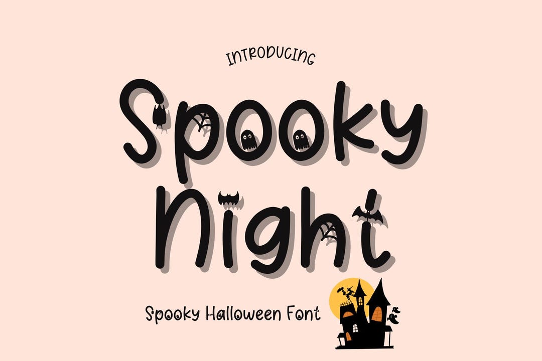 Halloween Font, Spider Font, Cricut Font, Spooky Font, Scary Font ...