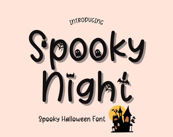 Vampire Font, Halloween Font, Spider Font, Cricut Font, Spooky Font ...