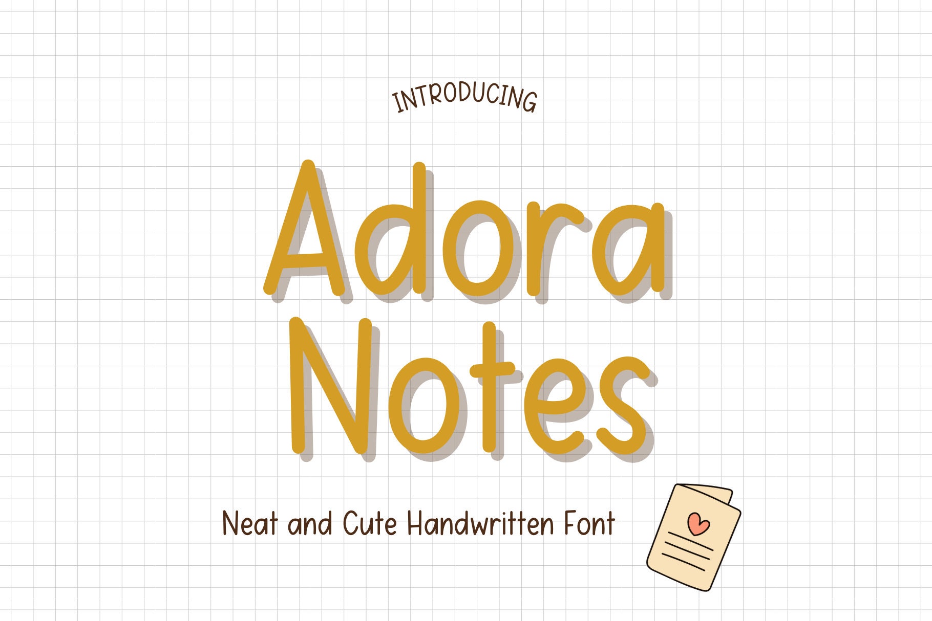 Adora Notes Font, Neat Handwritten Font, Neat Handwriting, Cute Font ...