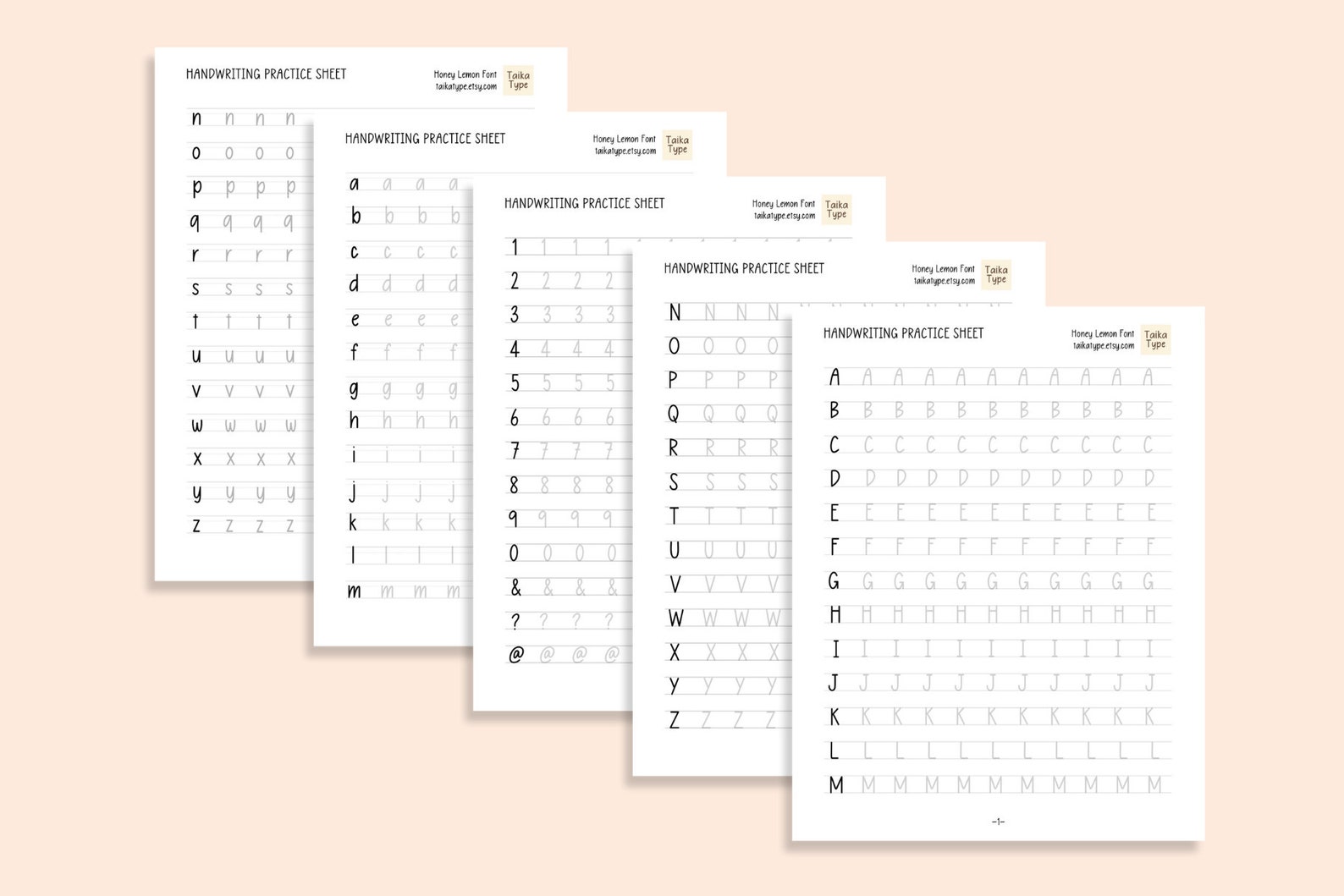 Neat Handwriting Practice Sheets, Printable Handwriting Worksheets ...