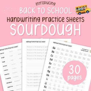 Cute Handwriting Practice Sheets, Printable Handwriting Worksheets ...