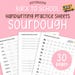 Cute Handwriting Practice Sheets, Printable Handwriting Worksheets ...
