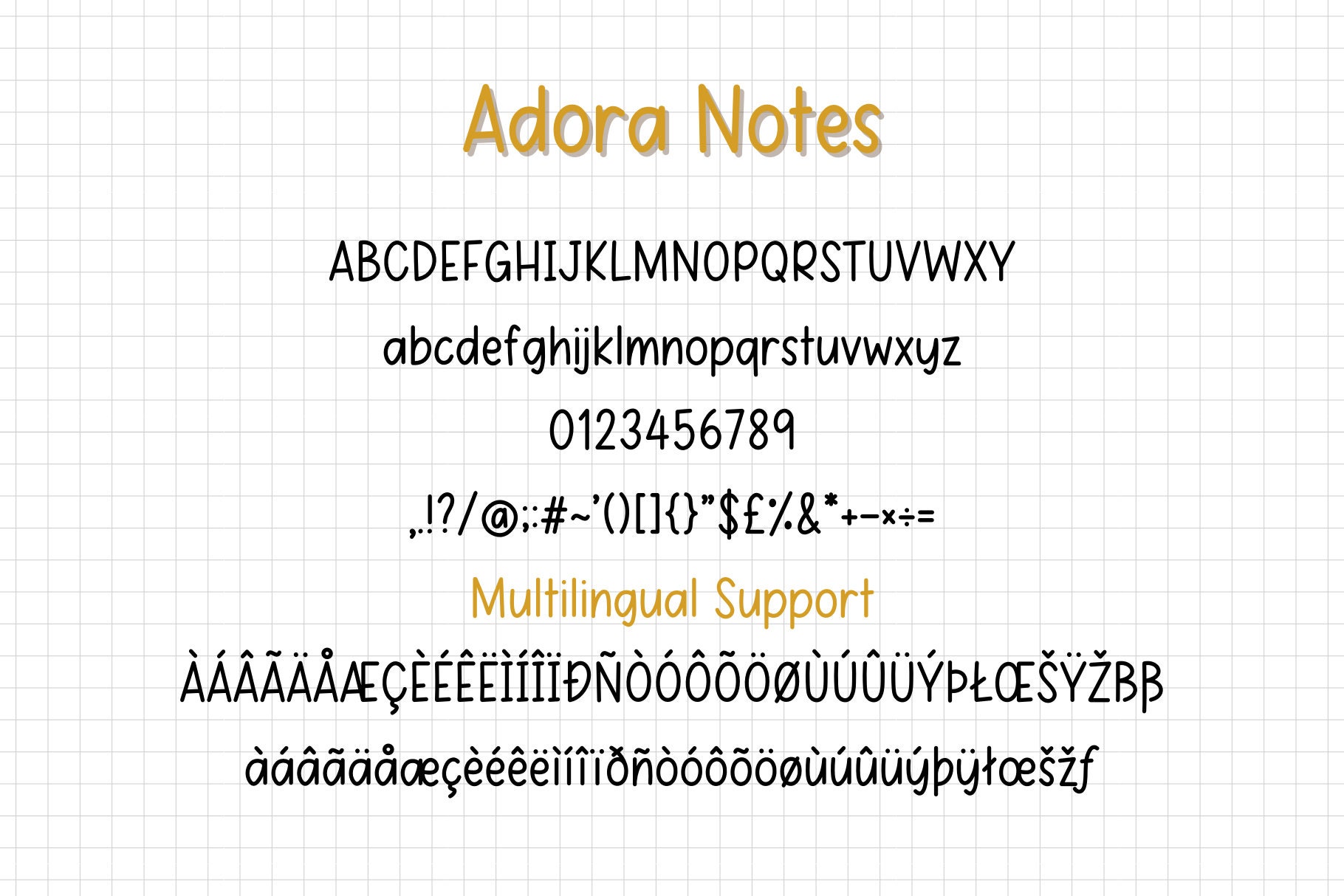 Adora Notes Font, Neat Handwritten Font, Neat Handwriting, Cute Font ...