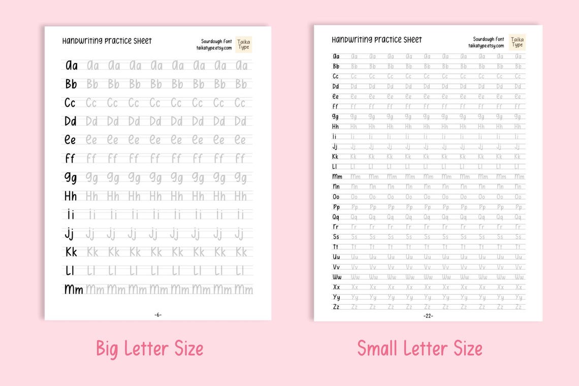 Cute Handwriting Practice Sheets, Printable Handwriting Worksheets ...