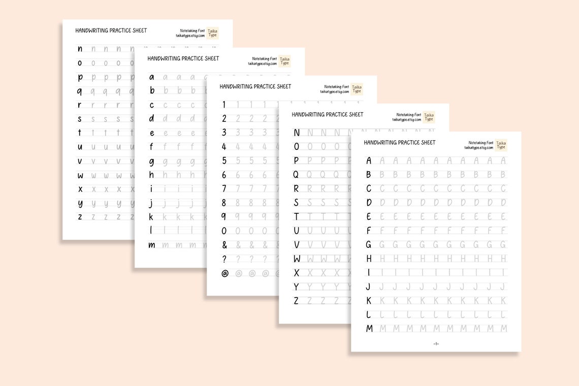 Back to School Neat Handwriting Practice Sheets, Printable Handwriting ...