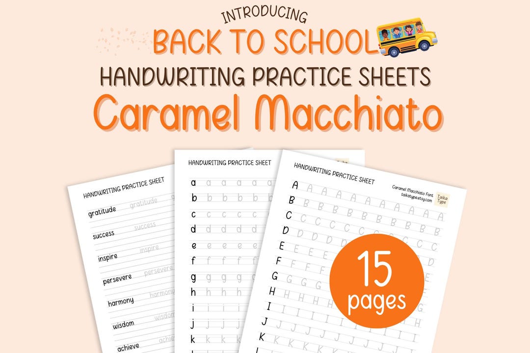 Back to School Neat Handwriting Practice Sheets, Printable Handwriting ...