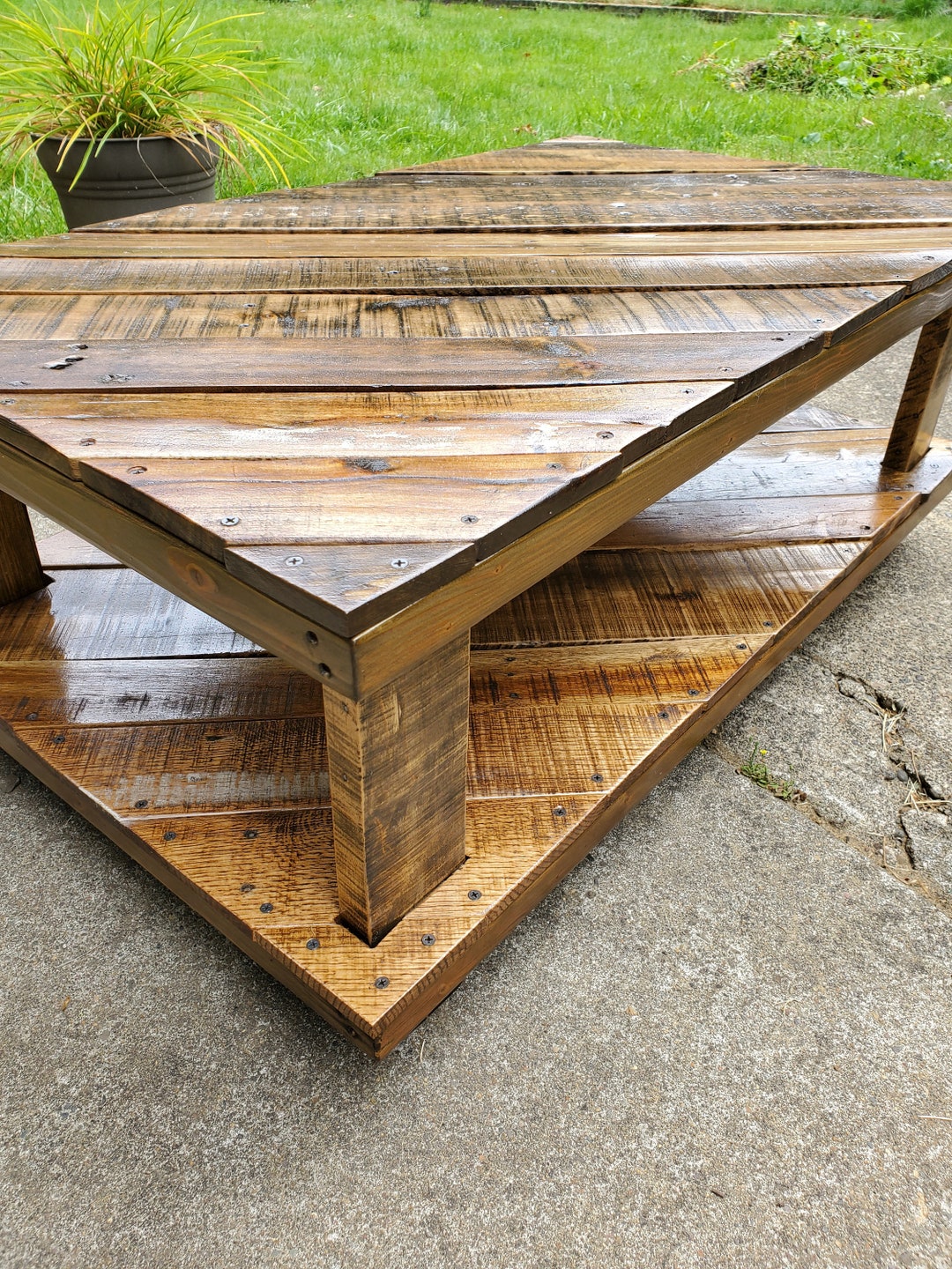 Diagonal Coffee Table - Etsy