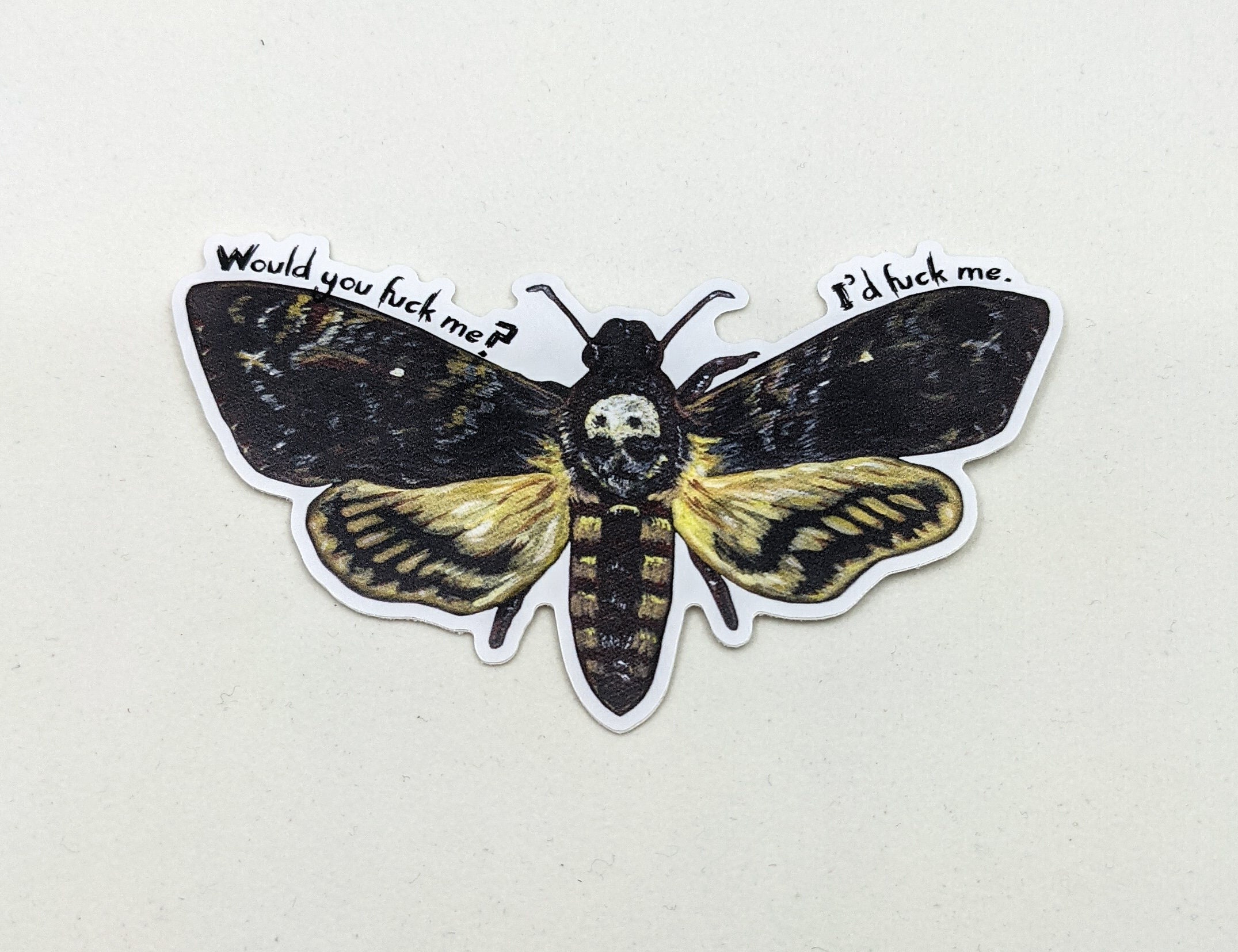 Sticker Deaths Head Hawkmoth Bumper Laptop Decal Silence of | Etsy