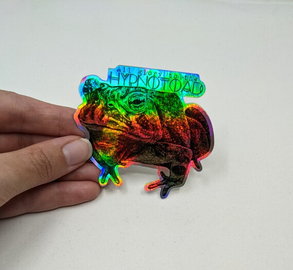 Holographic Sticker hypnotoad bumper laptop decal toad | Etsy