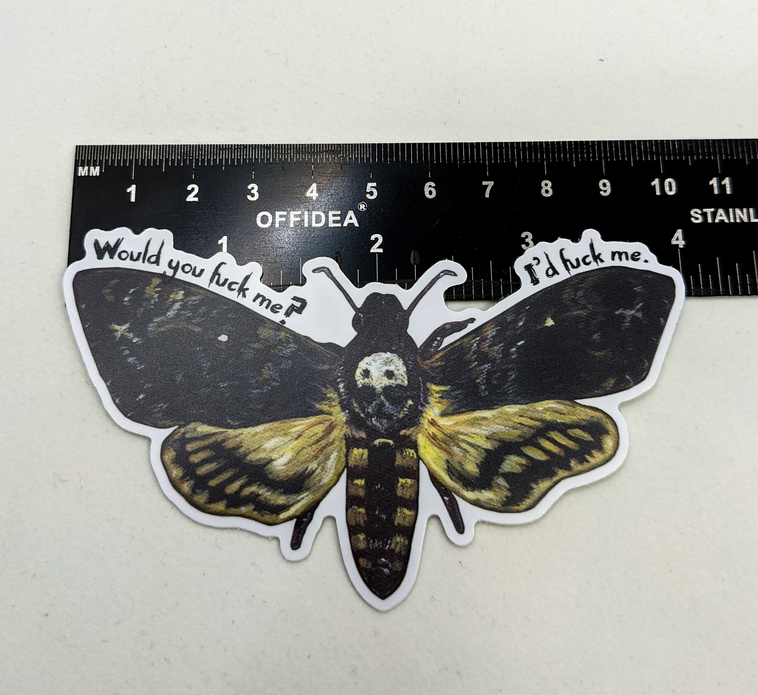 Sticker Deaths Head Hawkmoth Bumper Laptop Decal Silence of | Etsy