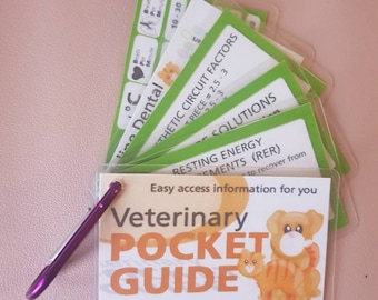 Veterinary Nursing Pocket Guide - Etsy