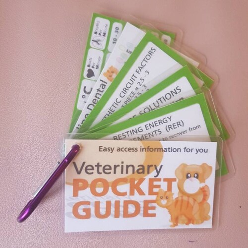 Veterinary Nursing Reference Guide Pocket Poster DIGITAL - Etsy
